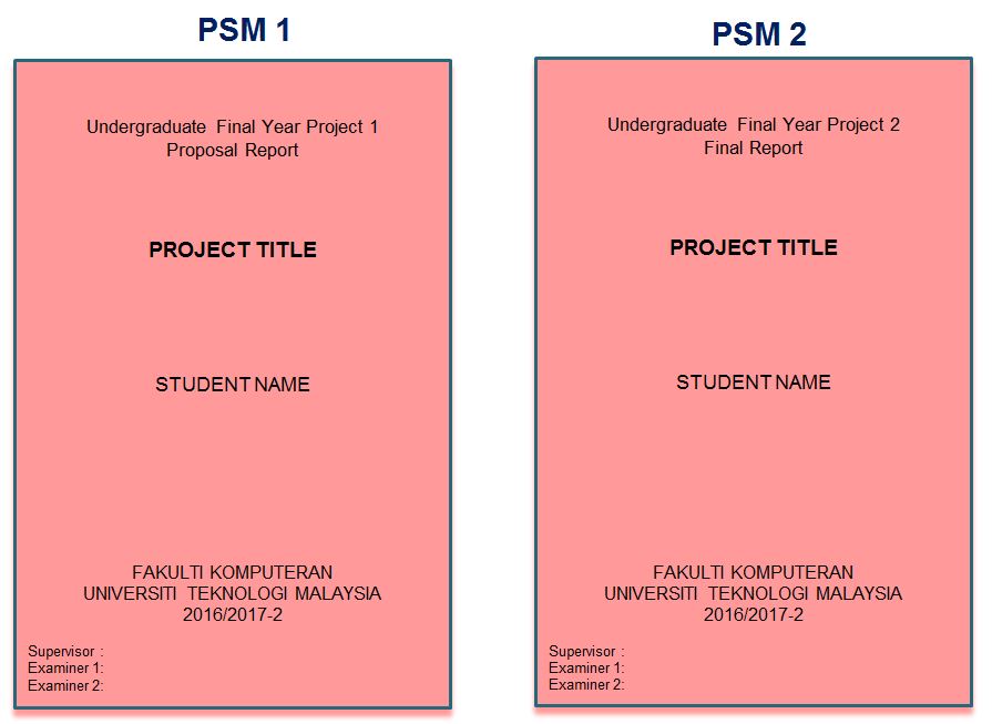 PSM Presentation | Projek Sarjana Muda (PSM)